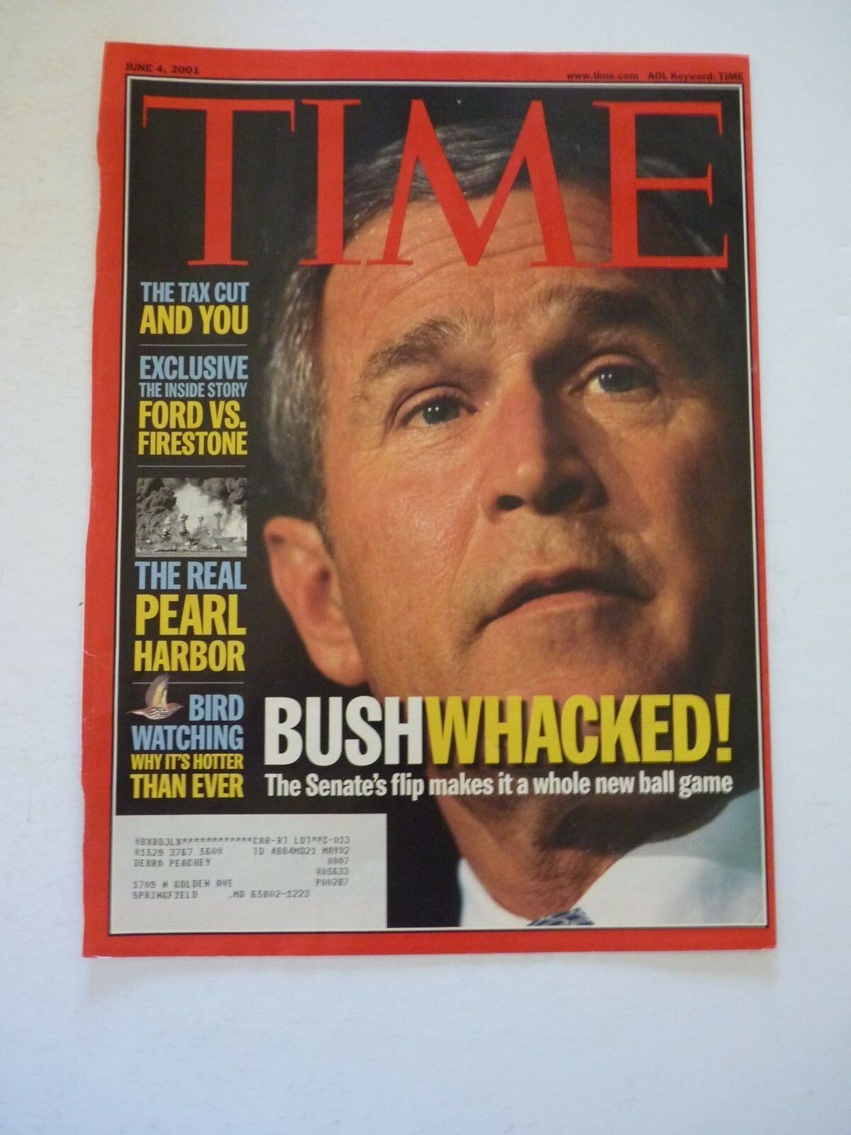 George Bush Time Magazine Cover OnlyPhoto Page 7.5x10 | Autographia