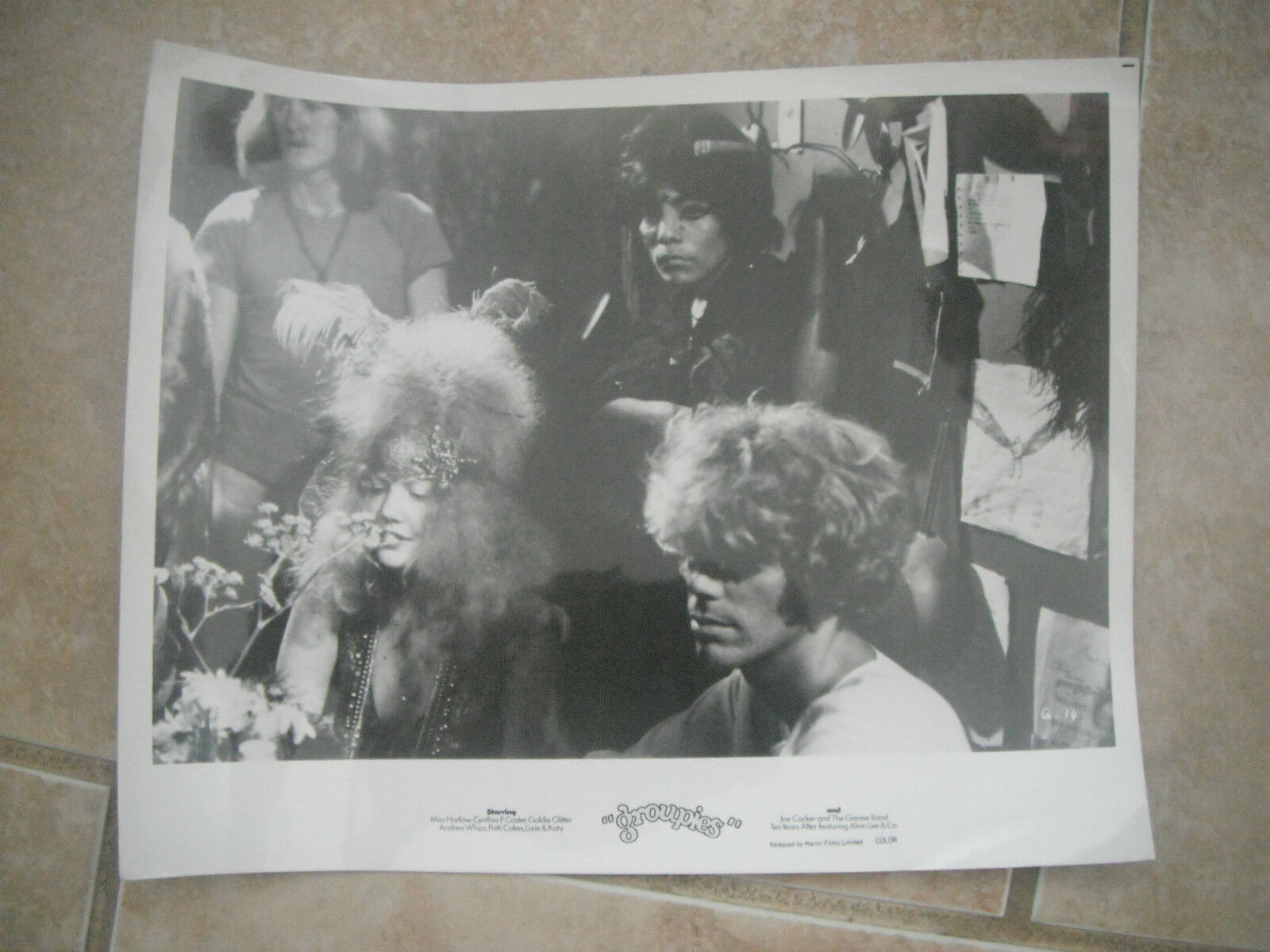 Groupies 1970 Miss Harlow Joe Cocker B&W 8x10 Promo Photo Original ...
