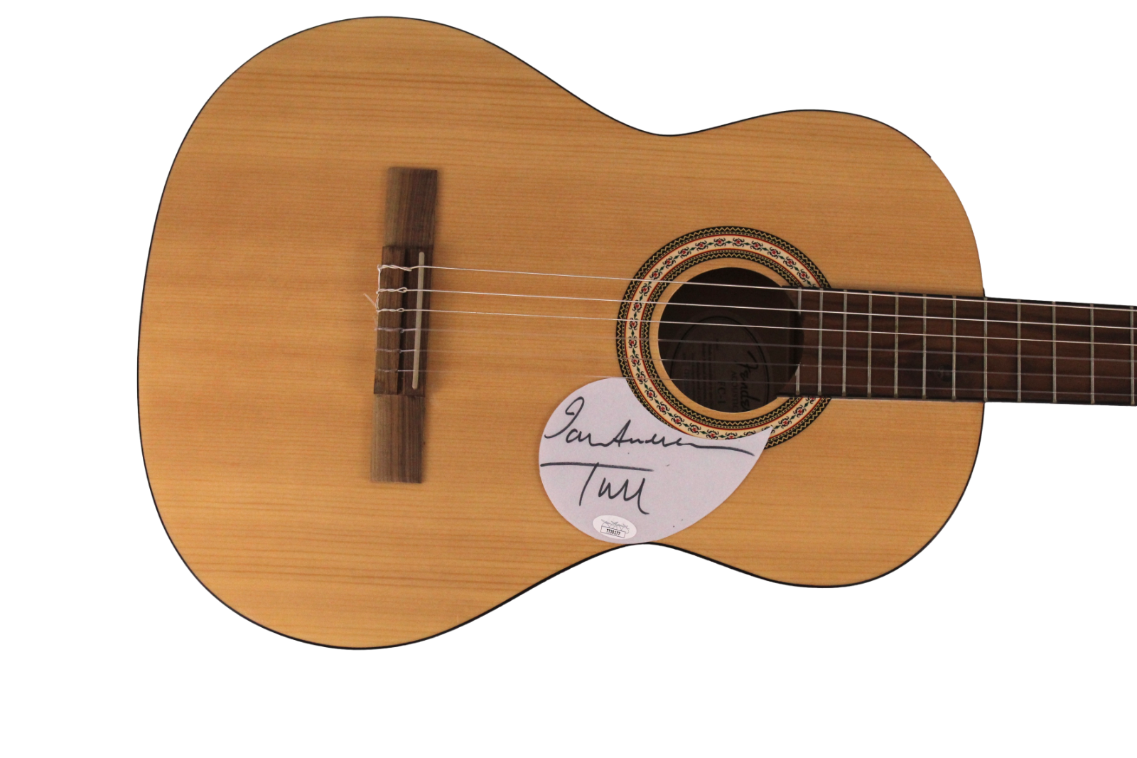 IAN ANDERSON SIGNED AUTOGRAPH FULL SIZE FENDER ACOUSTIC GUITAR - JETHRO ...