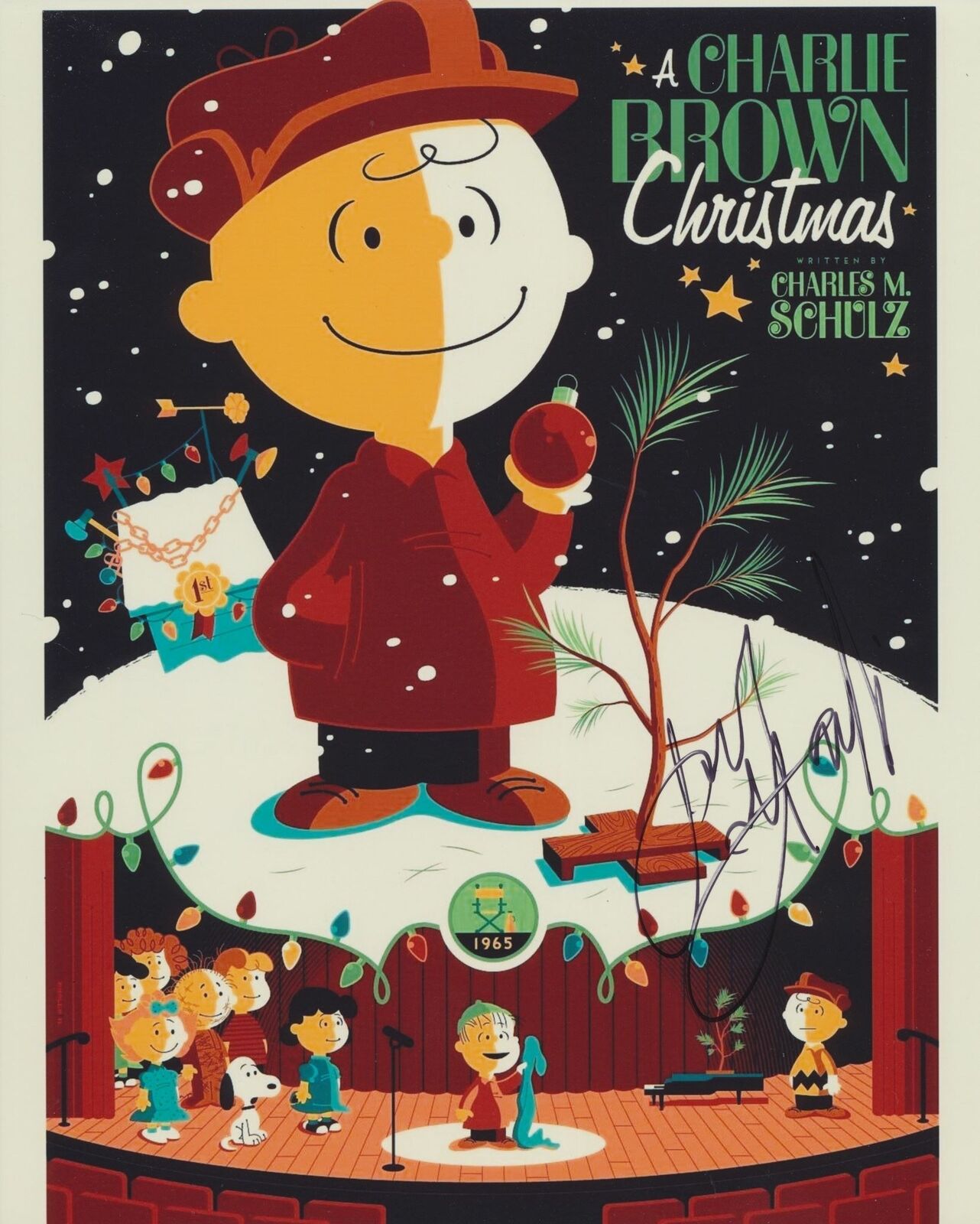 JERRY GRANELLI SIGNED A CHARLIE BROWN CHRISTMAS 8X10 PHOTO 6 | Autographia