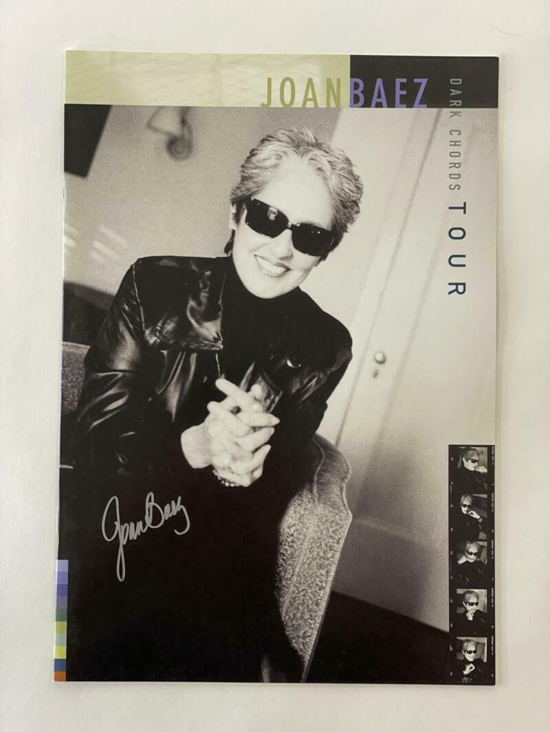 JOAN BAEZ SIGNED AUTOGRAPH 2003 DARK CHORDS TOUR BOOK PROGRAM - FOLK ...