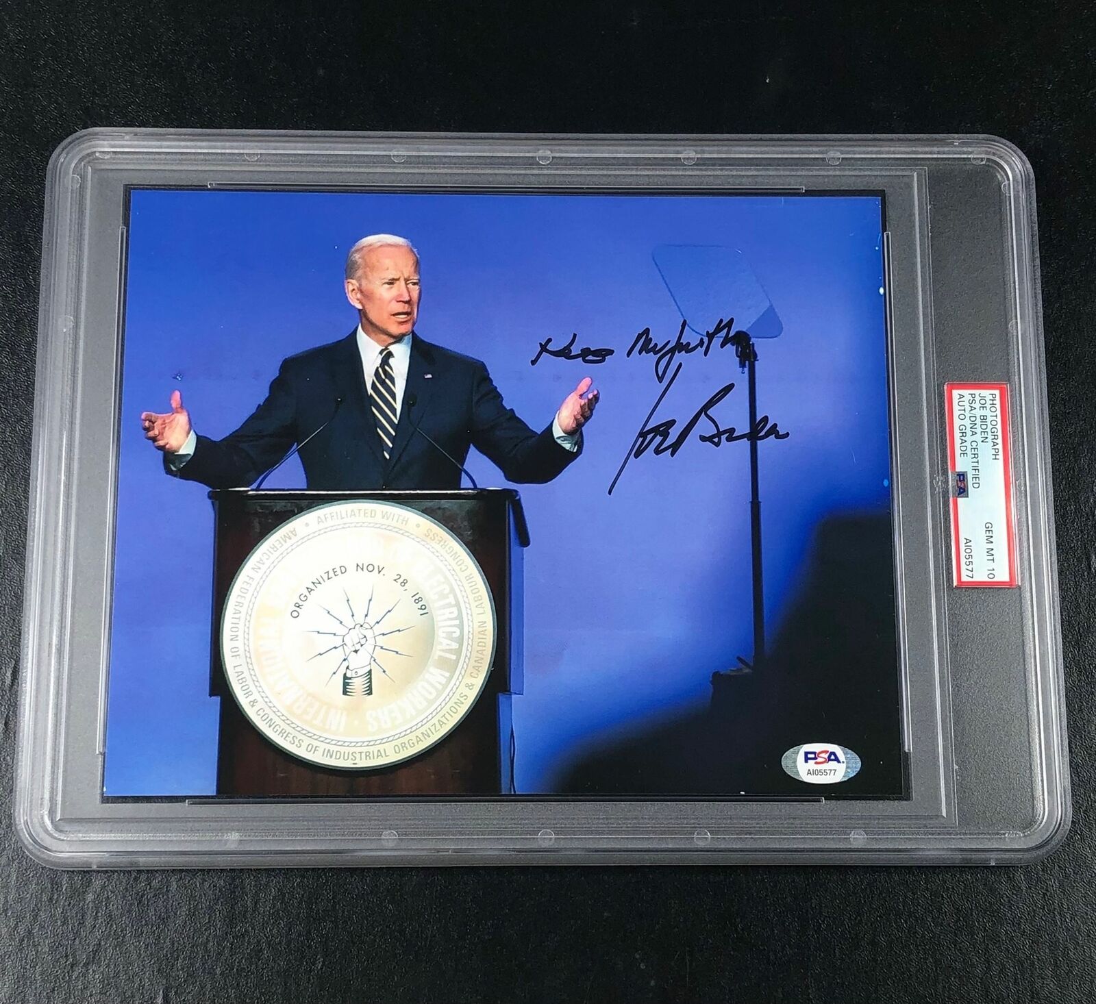 Joe Biden Signed 8x10 Photo PSA/DNA Encapsulated Auto Grade 10 ...