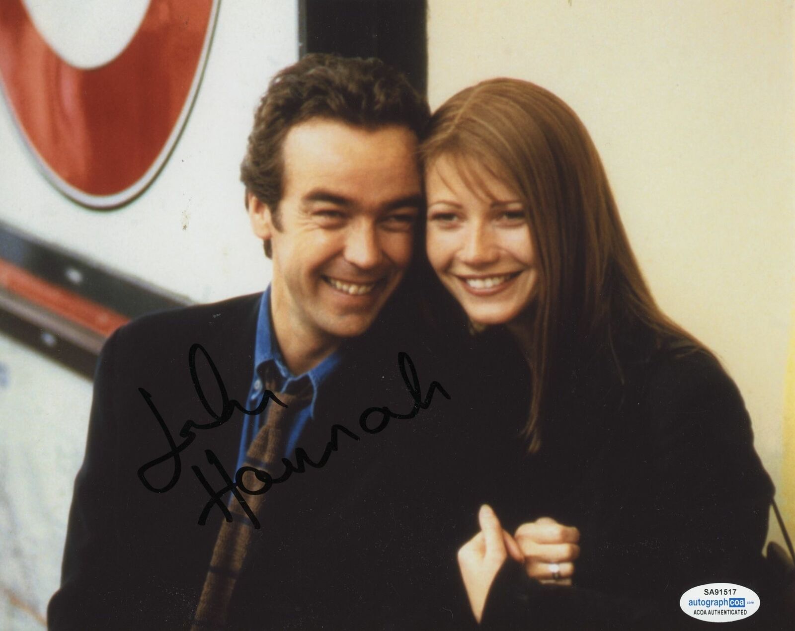 JOHN HANNAH SIGNED SLIDING DOORS 8X10 PHOTO ACOA | Autographia