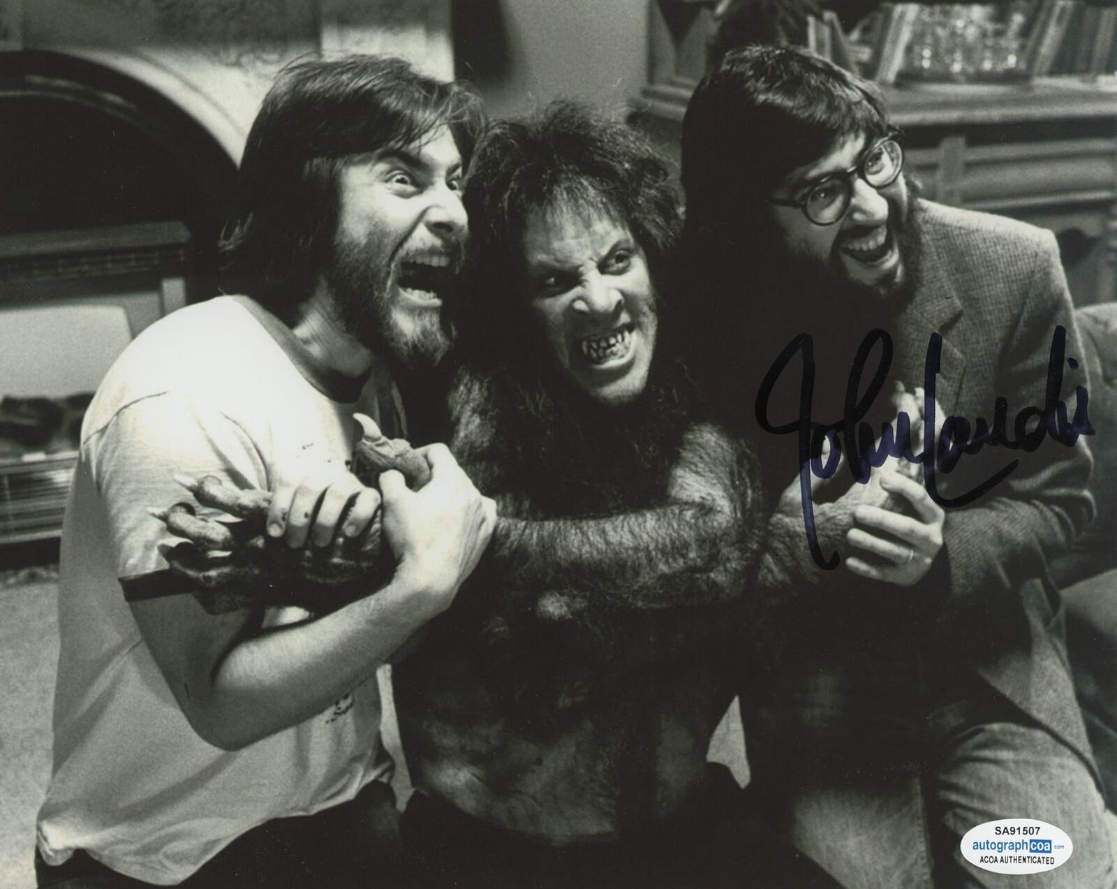 JOHN LANDIS SIGNED AN AMERICAN WEREWOLF IN LONDON 8X10 PHOTO ACOA ...