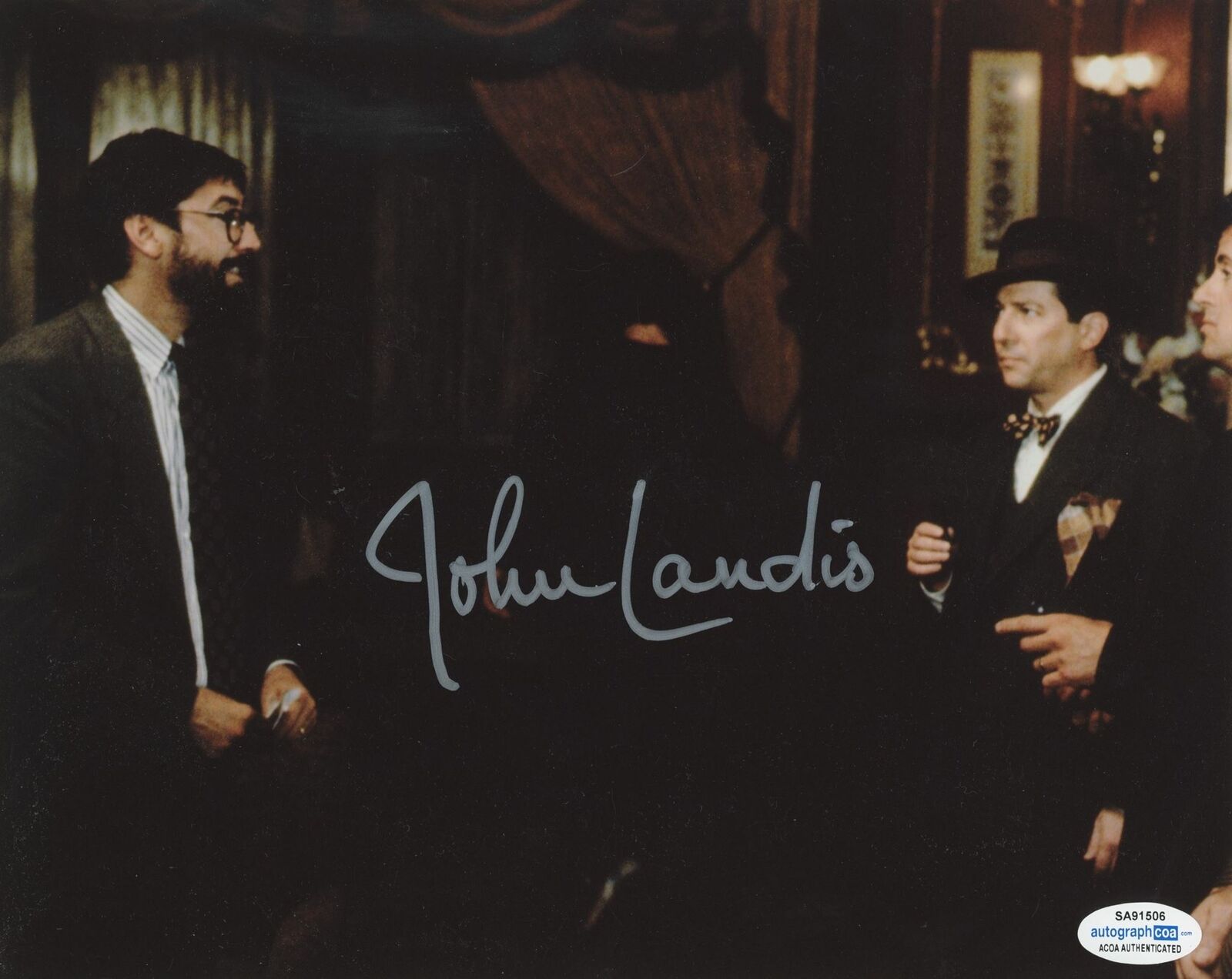 JOHN LANDIS SIGNED OSCAR 8X10 PHOTO ACOA | Autographia