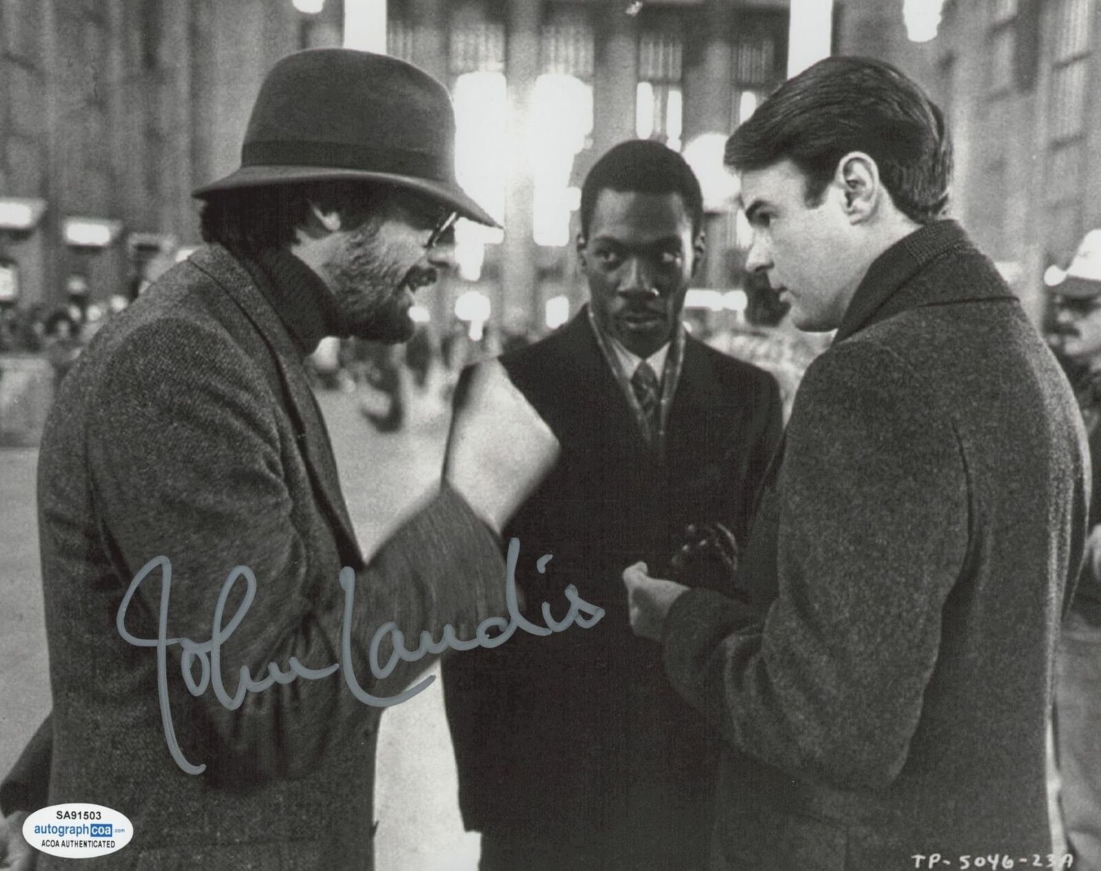 JOHN LANDIS SIGNED TRADING PLACES 8X10 PHOTO ACOA | Autographia