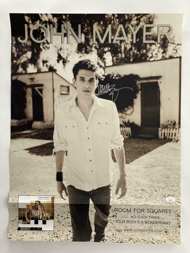 JOHN MAYER SIGNED AUTOGRAPH 18X24 CONCERT TOUR POSTER - ROOM FOR ...