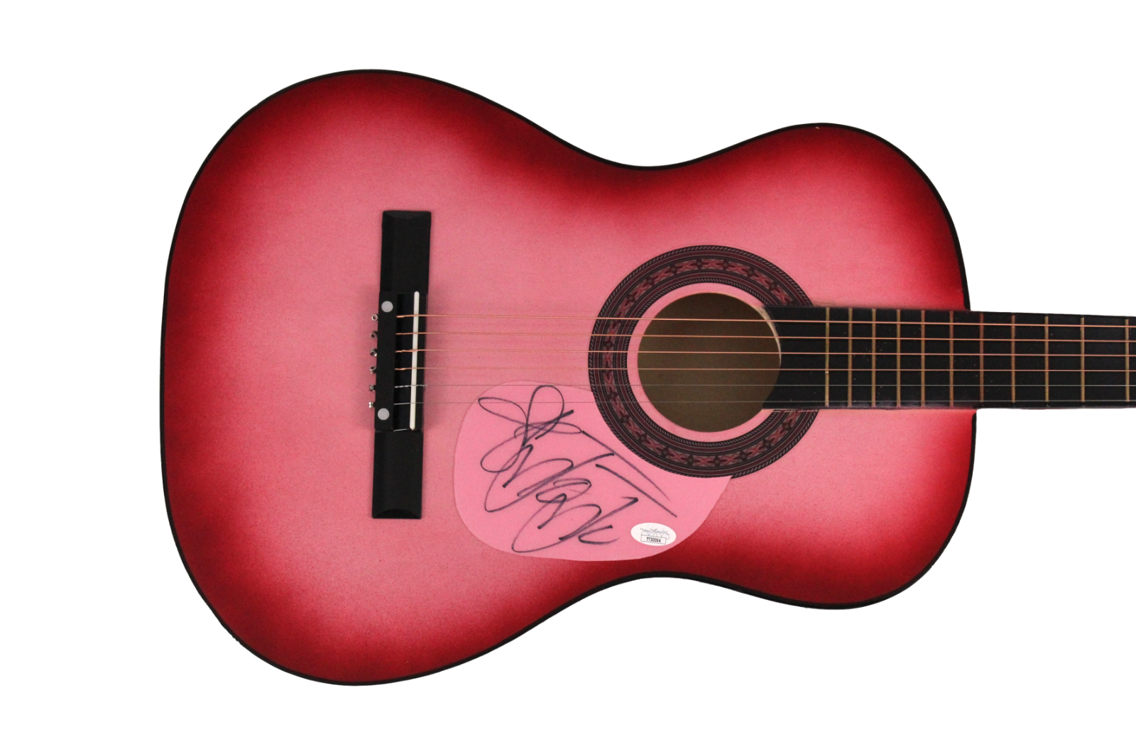 JOJO SIWA SIGNED AUTOGRAPH FULL SIZE PINK ACOUSTIC GUITAR - DANCE MOMS ...