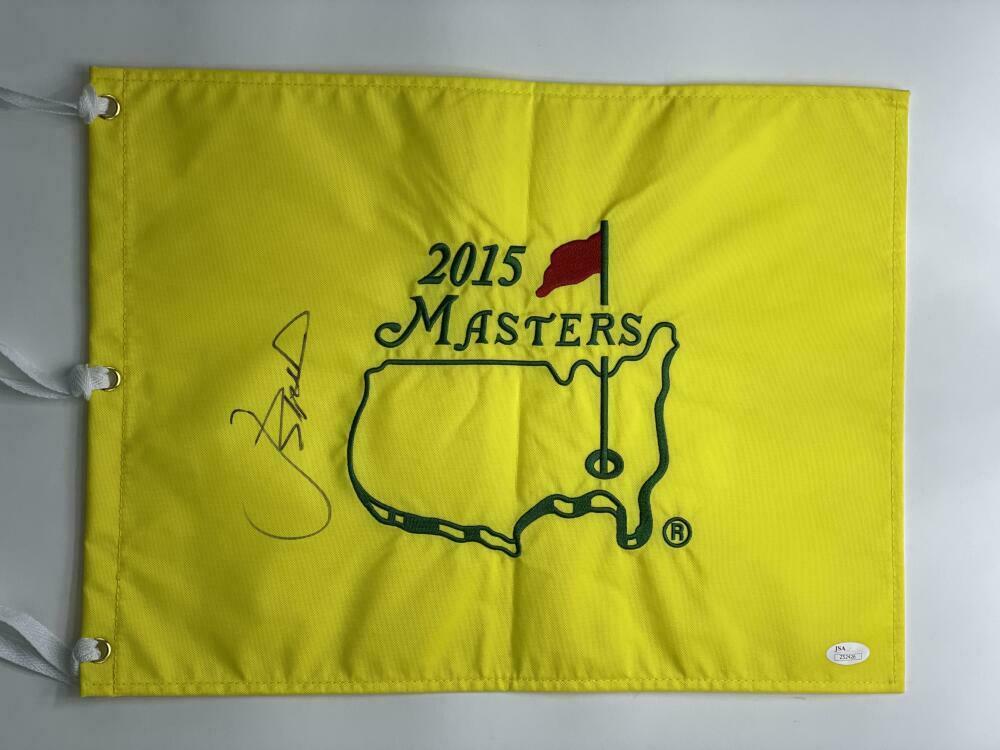 JORDAN SPIETH SIGNED AUTOGRAPH 2015 MASTERS GOLF PIN FLAG - VERY RARE ...
