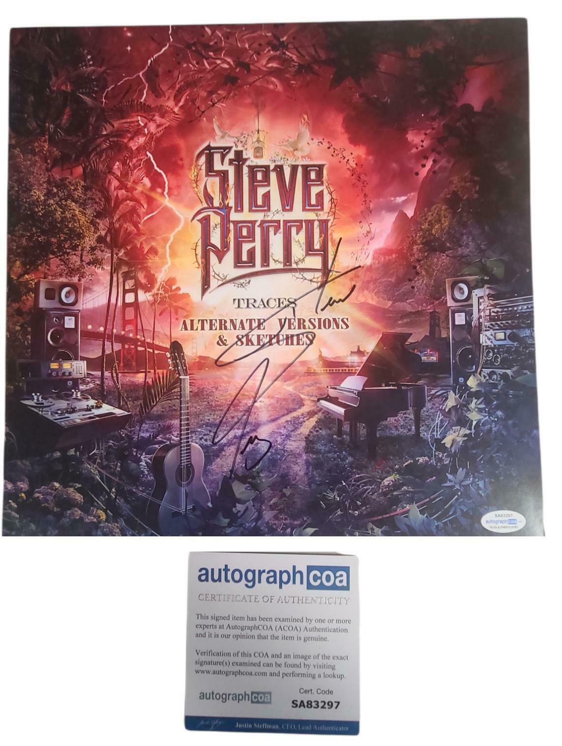 Journey Steve Perry Traces Autographed LP Album ACOA | Autographia