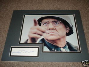 Karl Malden General Patton Signed 11x14 Photo Display | Autographia