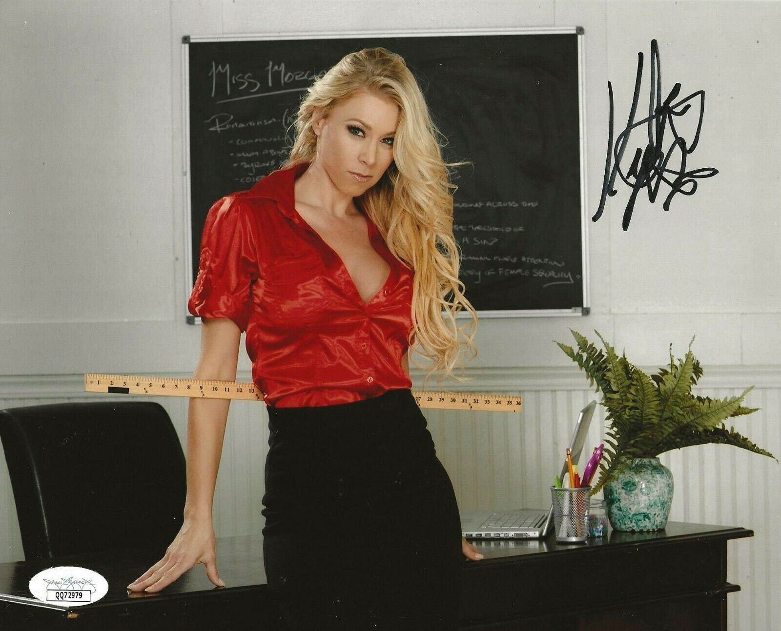 Katie Morgan Adult Video Star Signed 8x10 Photo Avn Winner Autographed 10 Jsa Autographia