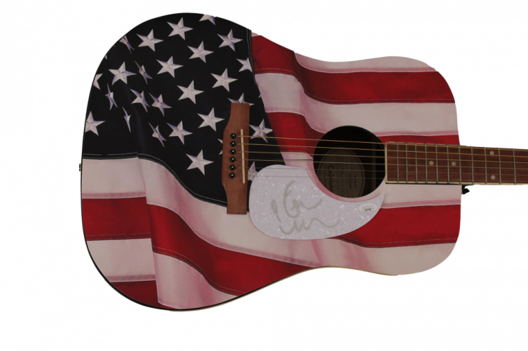KEITH URBAN SIGNED AUTOGRAPH CUSTOM 1/1 AMERICAN FLAG GIBSON EPIPHONE ...