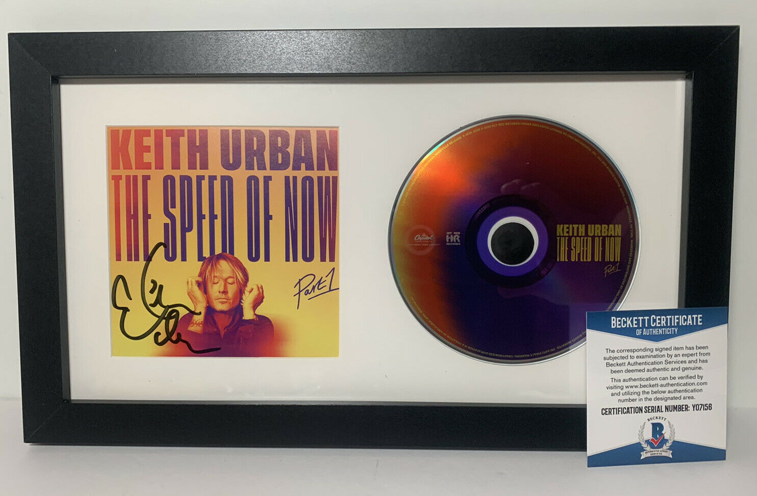 Keith Urban Speed Of Now Signed Autographed Framed CD Display BAS ...