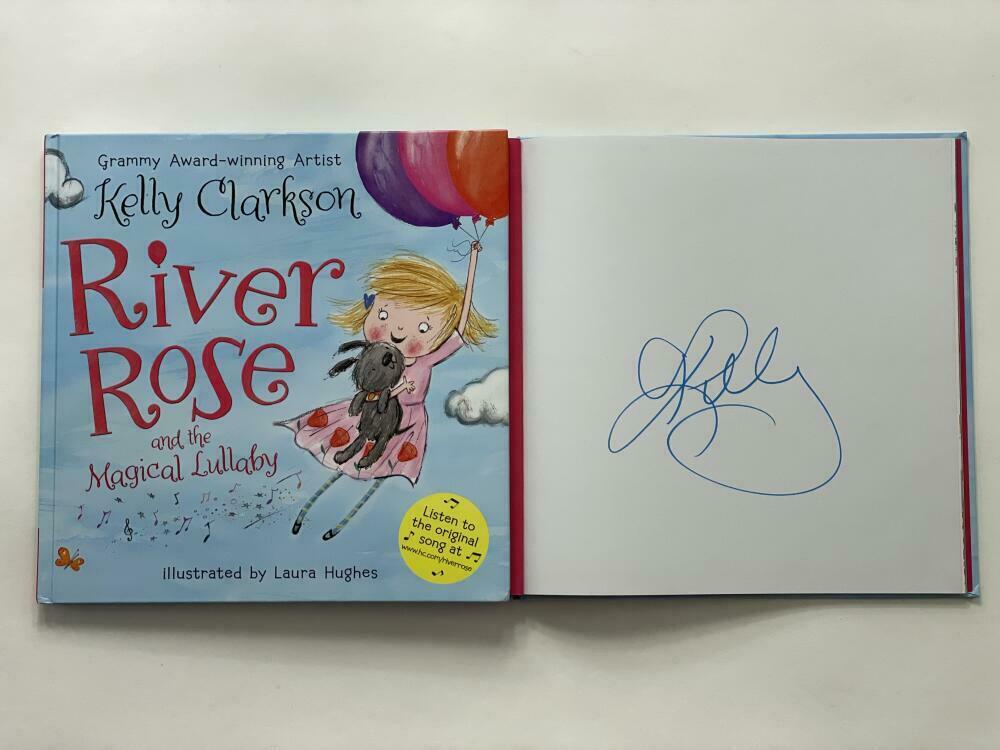 KELLY CLARKSON SIGNED AUTOGRAPH "RIVER ROSE" BOOK - AMERICAN IDOL ...