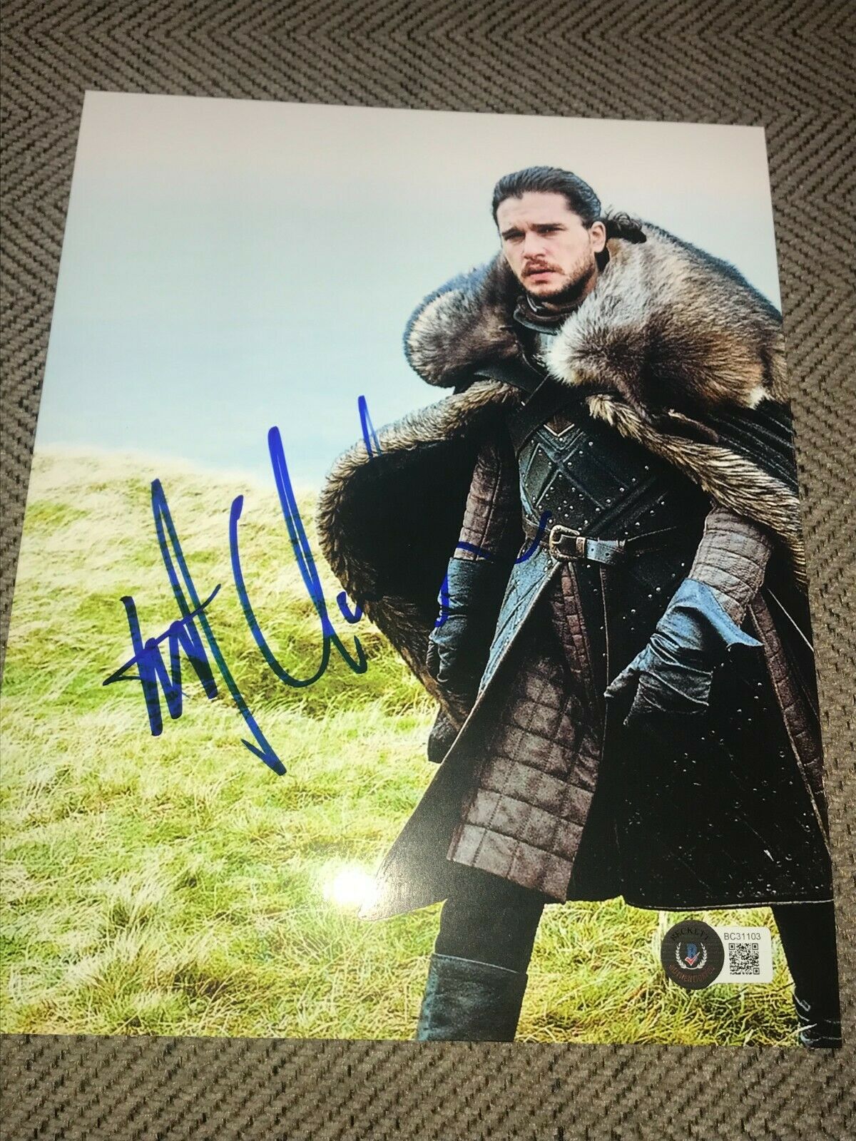 KIT HARINGTON SIGNED AUTOGRAPH 8x10 PHOTO GAME OF THRONES IN PERSON ...
