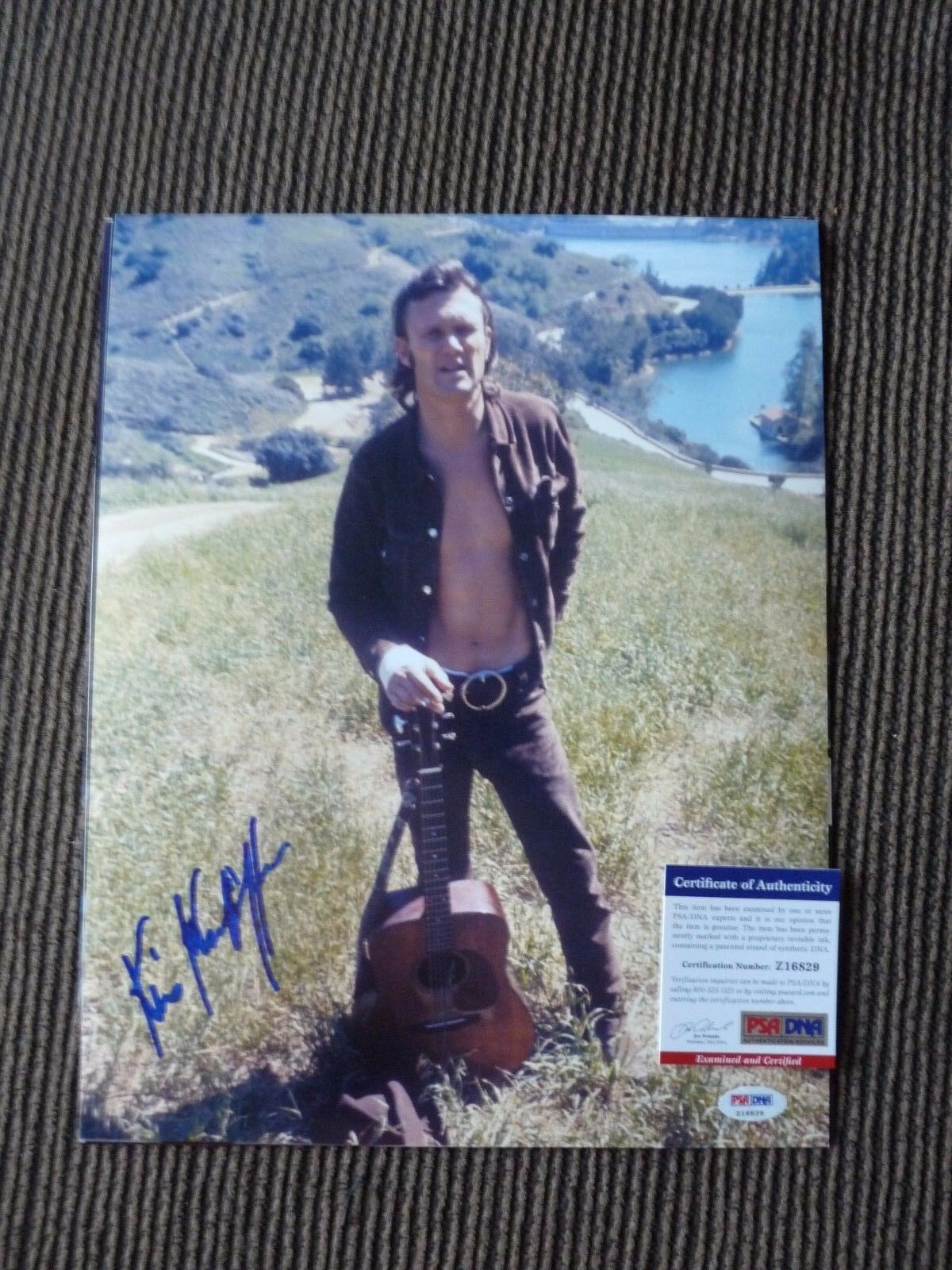 KRIS KRISTOFFERSON Vintage Signed Color 11x14 Photo #4 PSA Certified F5 ...