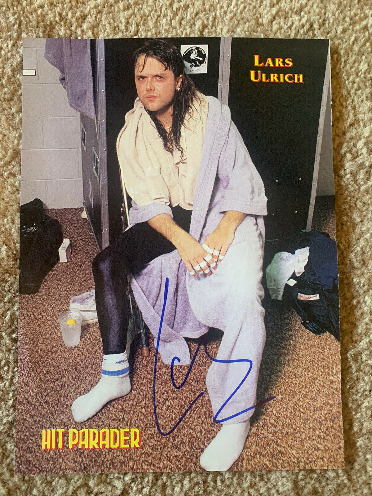 Lars Ulrich Metallica Signed Autographed 8x11 Magazine Photo BAS ...