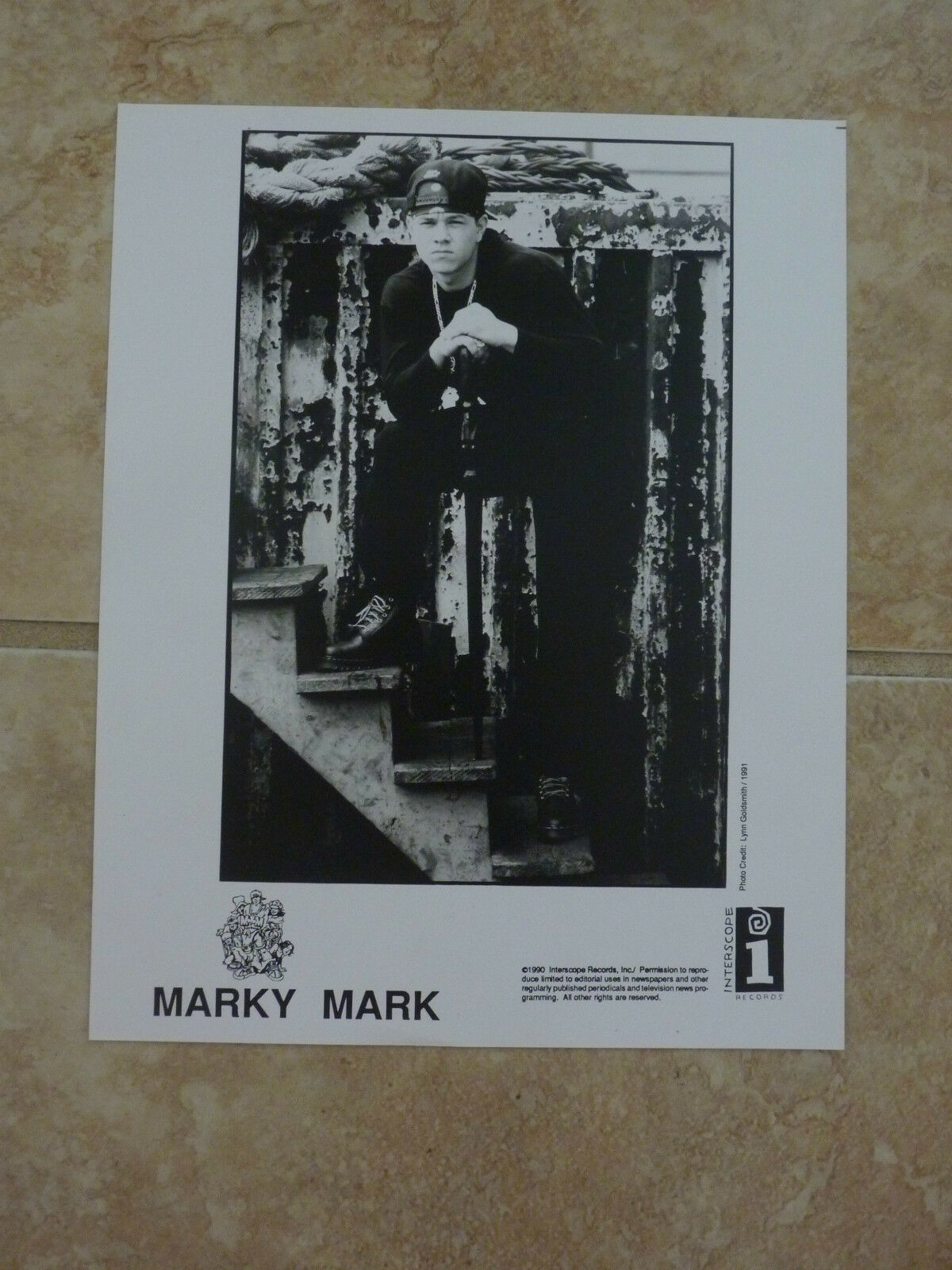 Marky Mark Wahlberg 1990 8x10 B&W Publicity Picture Promo Photo ...