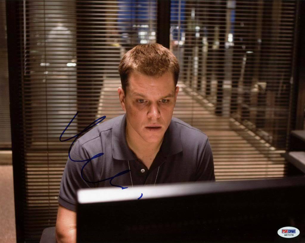 Matt Damon The Departed Signed Authentic 11X14 Photo Autographed PSA ...