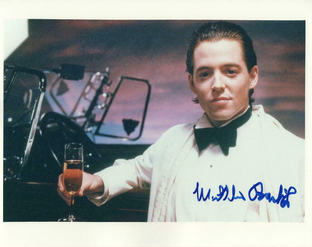 MATTHEW BRODERICK SIGNED AUTOGRAPH 8X10 PHOTO - FERRIS BUELLER'S DAY ...