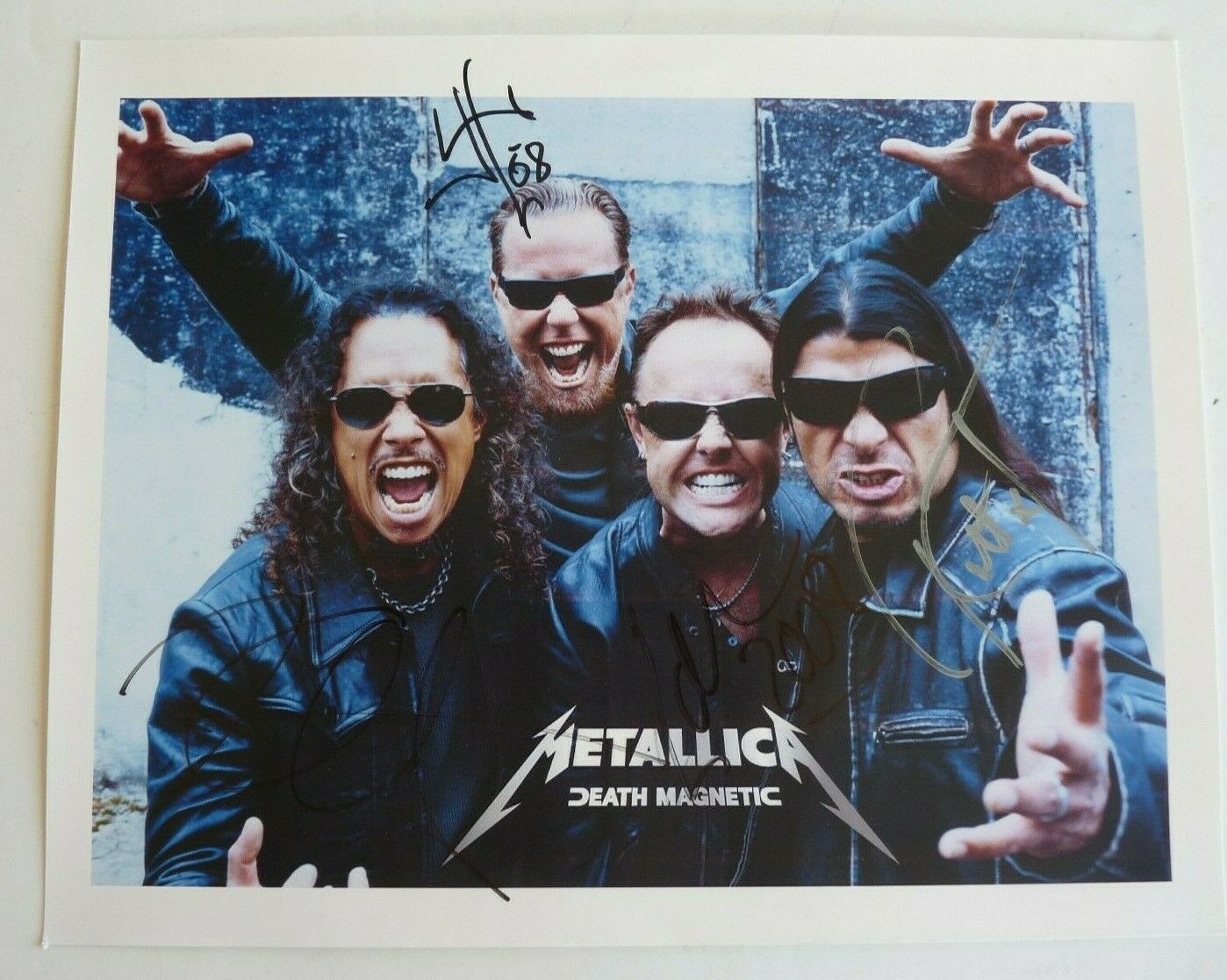 Metallica All 4 Band Signed Autographed 8.5x11 Laser Photo Beckett ...