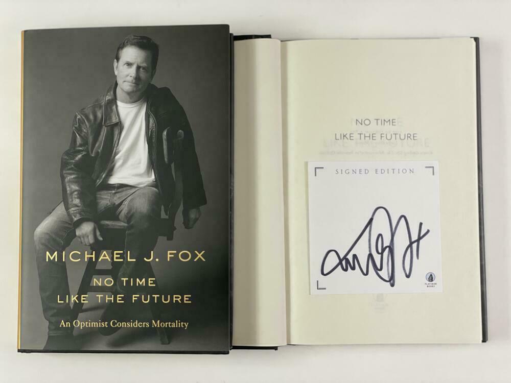 MICHAEL J FOX SIGNED AUTOGRAPH "NO TIME LIKE THE FUTURE" BOOK - MARTY ...