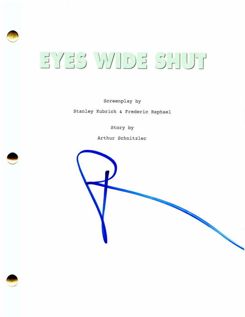 NICOLE KIDMAN SIGNED AUTOGRAPH EYES WIDE SHUT FULL MOVIE SCRIPT STANLEY ...