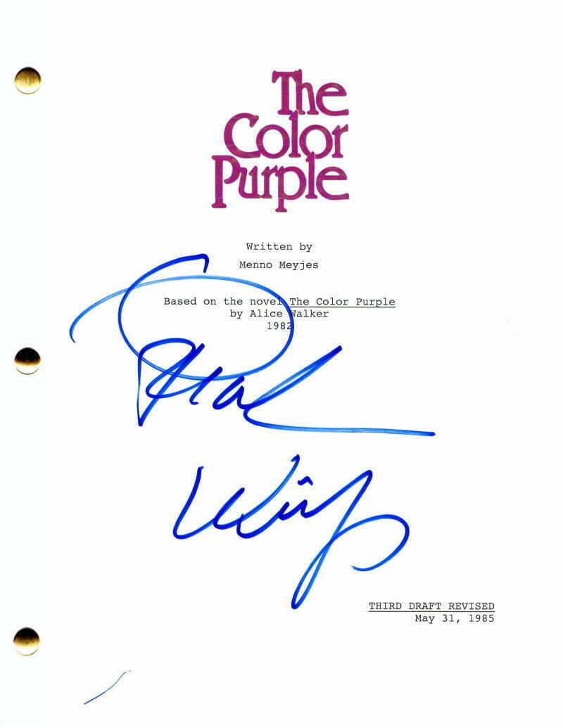 OPRAH WINFREY SIGNED AUTOGRAPH THE COLOR PURPLE MOVIE SCRIPT - STEVEN ...