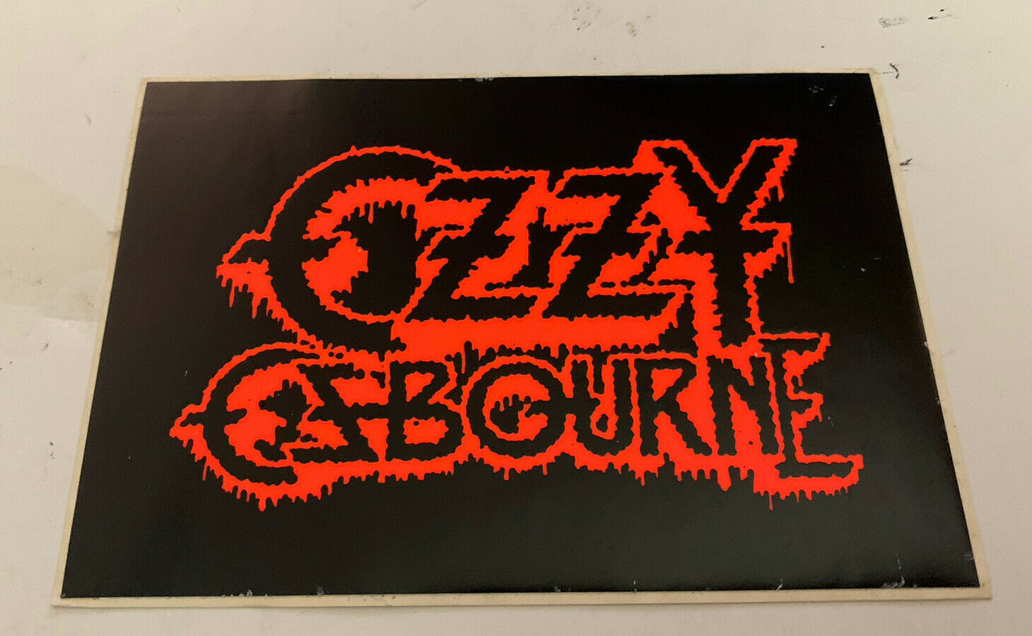 Ozzy Osbourne Rare Original Vintage 3.5”x5,5” 1980’s Concert Sticker ...