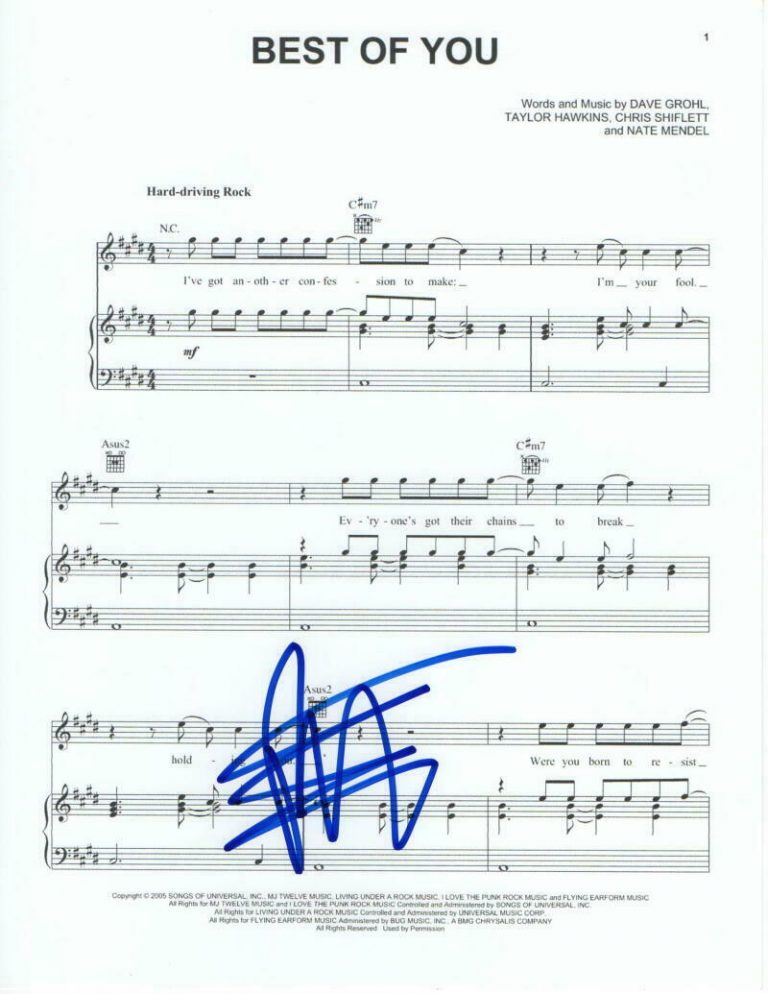 Genuine Autographed Music Memorabilia Online | Autographia