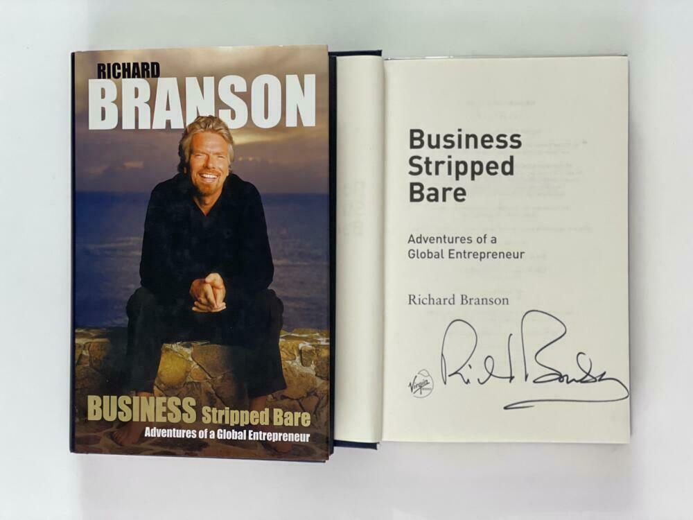 RICHARD BRANSON SIGNED AUTOGRAPH "BUSINESS STRIPPED BARE" BOOK - VIRGIN ...