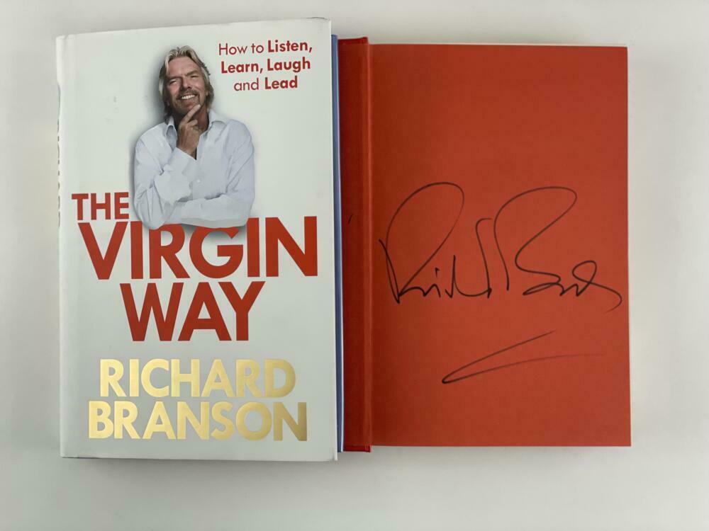 RICHARD BRANSON SIGNED AUTOGRAPH "THE VIRGIN WAY" BOOK - VIRGIN ...