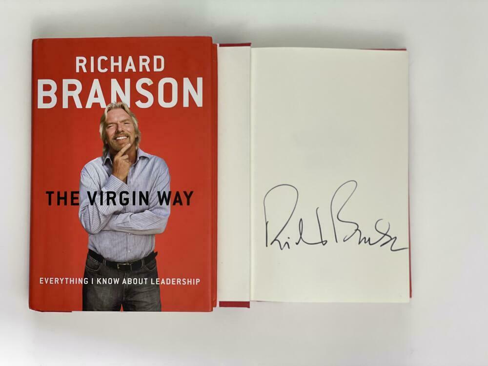 RICHARD BRANSON SIGNED AUTOGRAPH "THE VIRGIN WAY" BOOK - VIRGIN ...