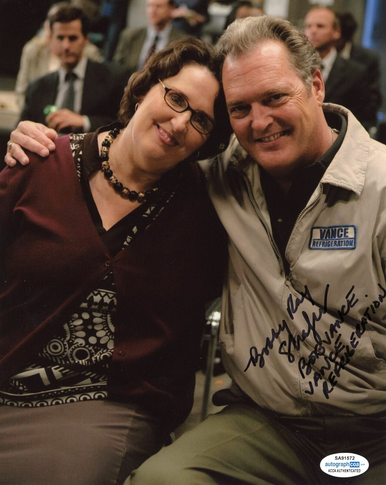 ROBERT R. SHAFER SIGNED THE OFFICE BOB VANCE 8X10 PHOTO ACOA | Autographia