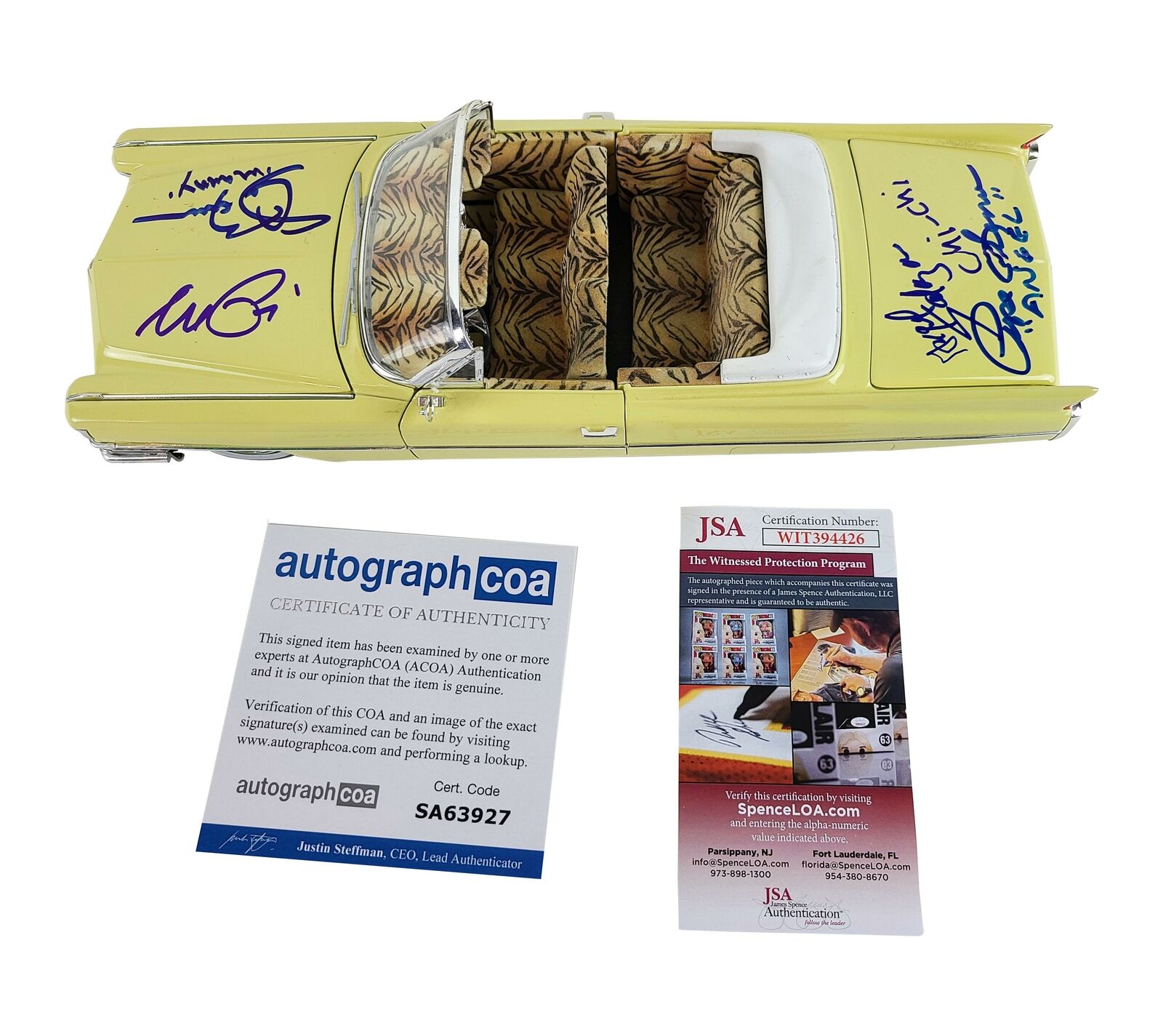 Scarface Cast Autographed 1963 1:18 Cadillac Die Cast Car Al Pacino ...