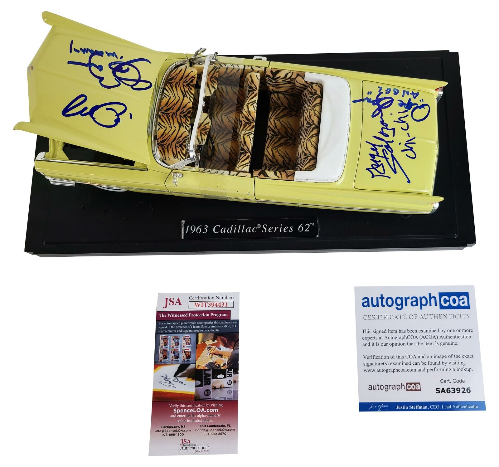 Scarface Cast Autographed 1963 1:18 Cadillac Die Cast Car Al Pacino ...