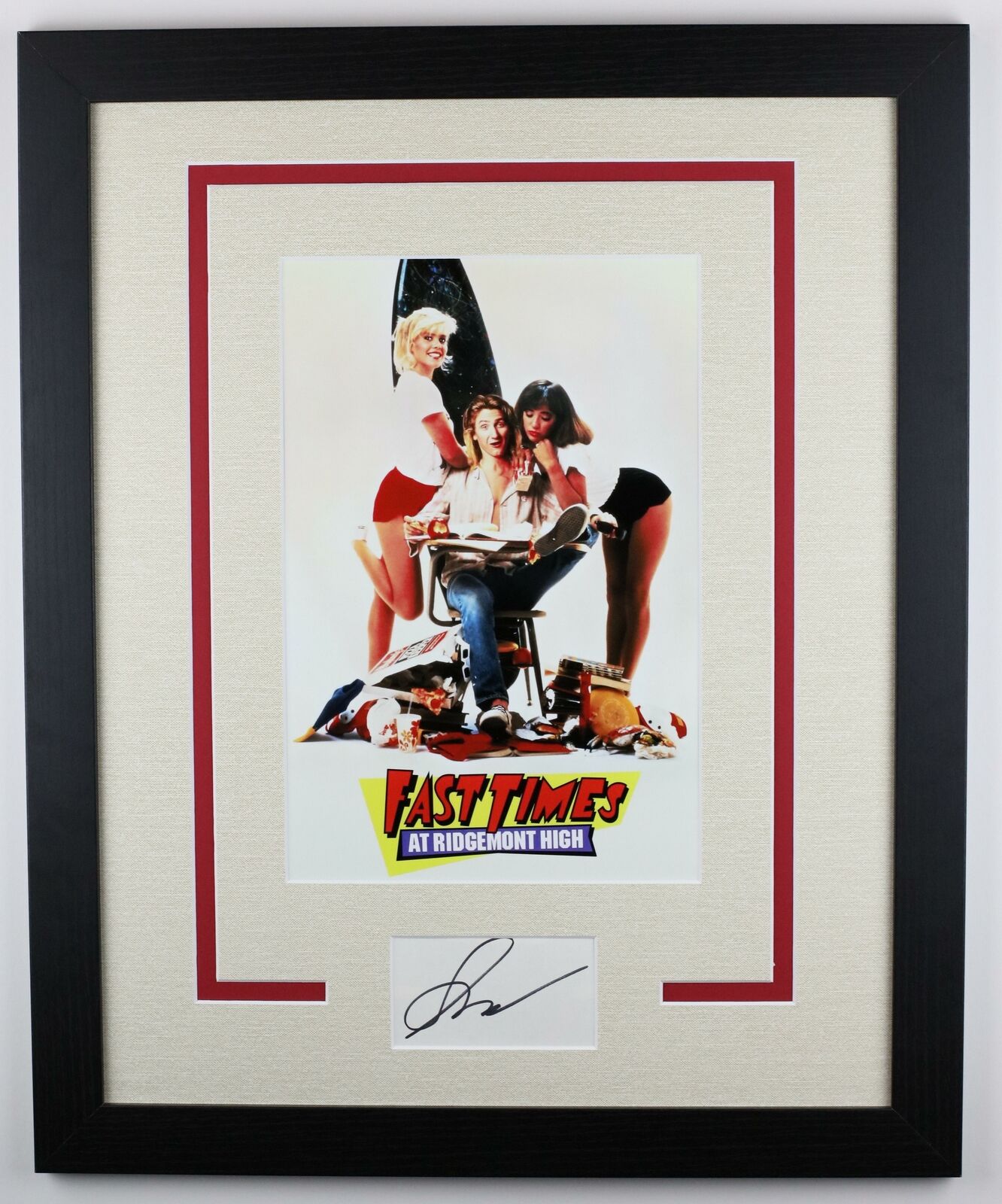 Sean Penn "Fast Times at Ridgemont High" AUTOGRAPH Signed Framed ...