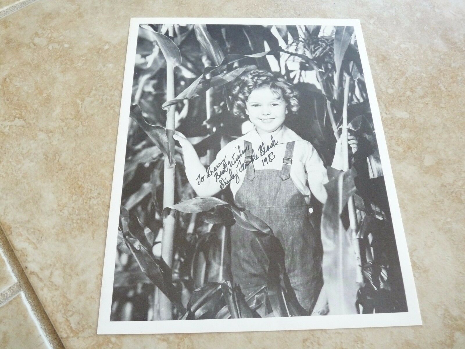 Shirley Temple Black 1983 Signed Autographed 8x10 Promo Photo | Autographia