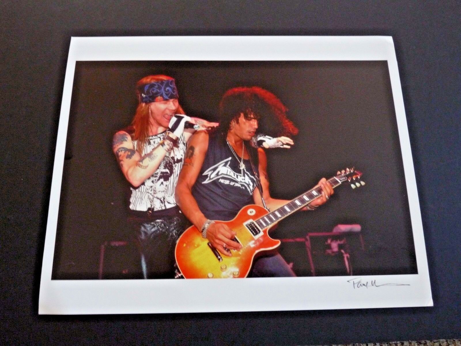 Slash & Axl Paul Natkin Signed Limited Edition Guns Roses Live 11x13.5 ...