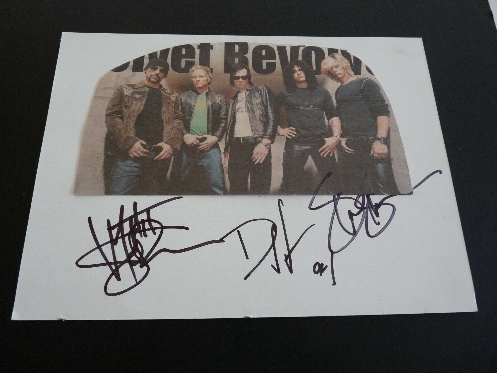 Slash Duff Matt Guns Roses Velvet Revolver Signed 8x11 Cut PSA BAS ...