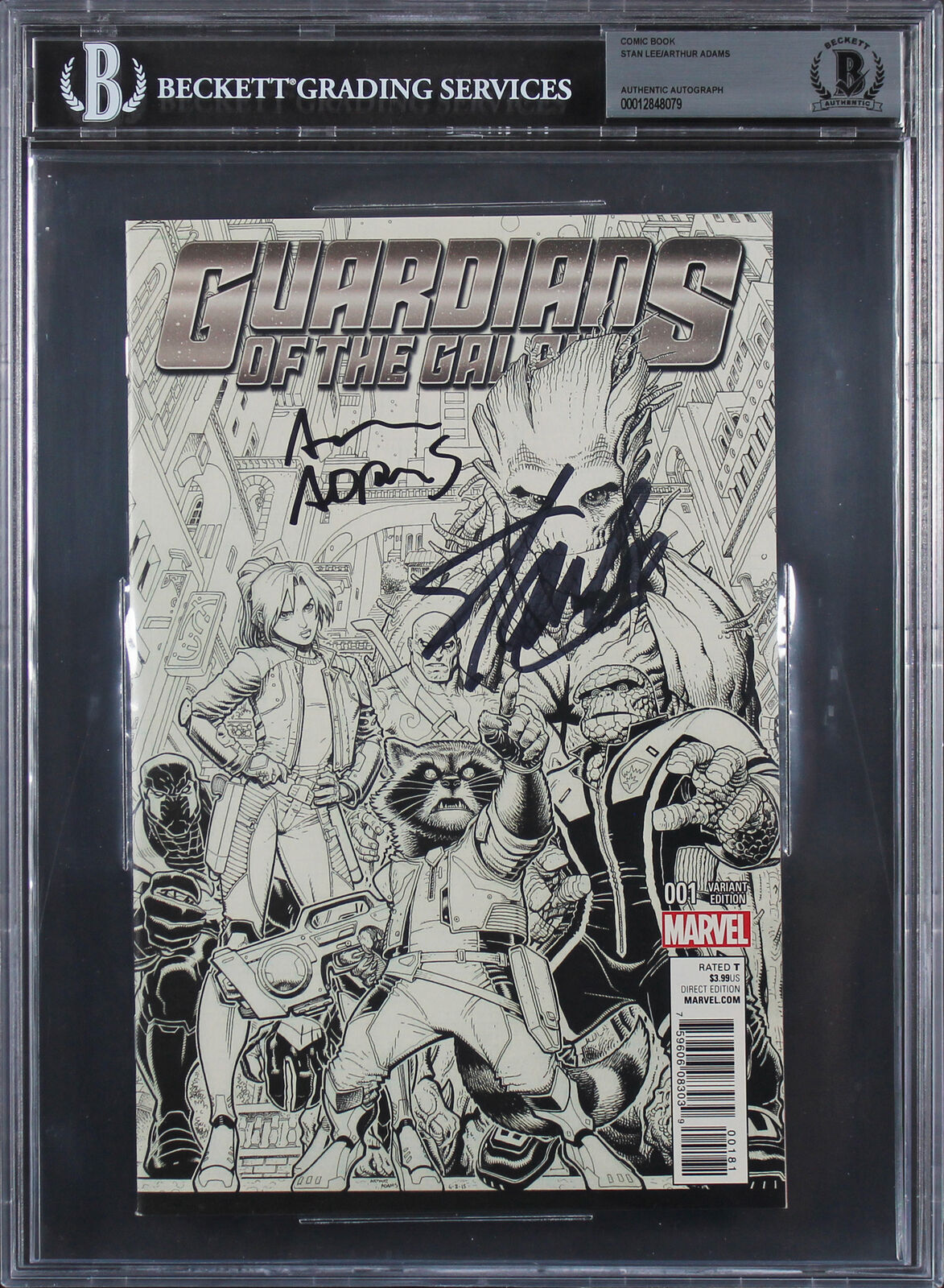 Stan Lee, Arthur Adams Signed Guardians Of The Galaxy 001 Variant Comic ...