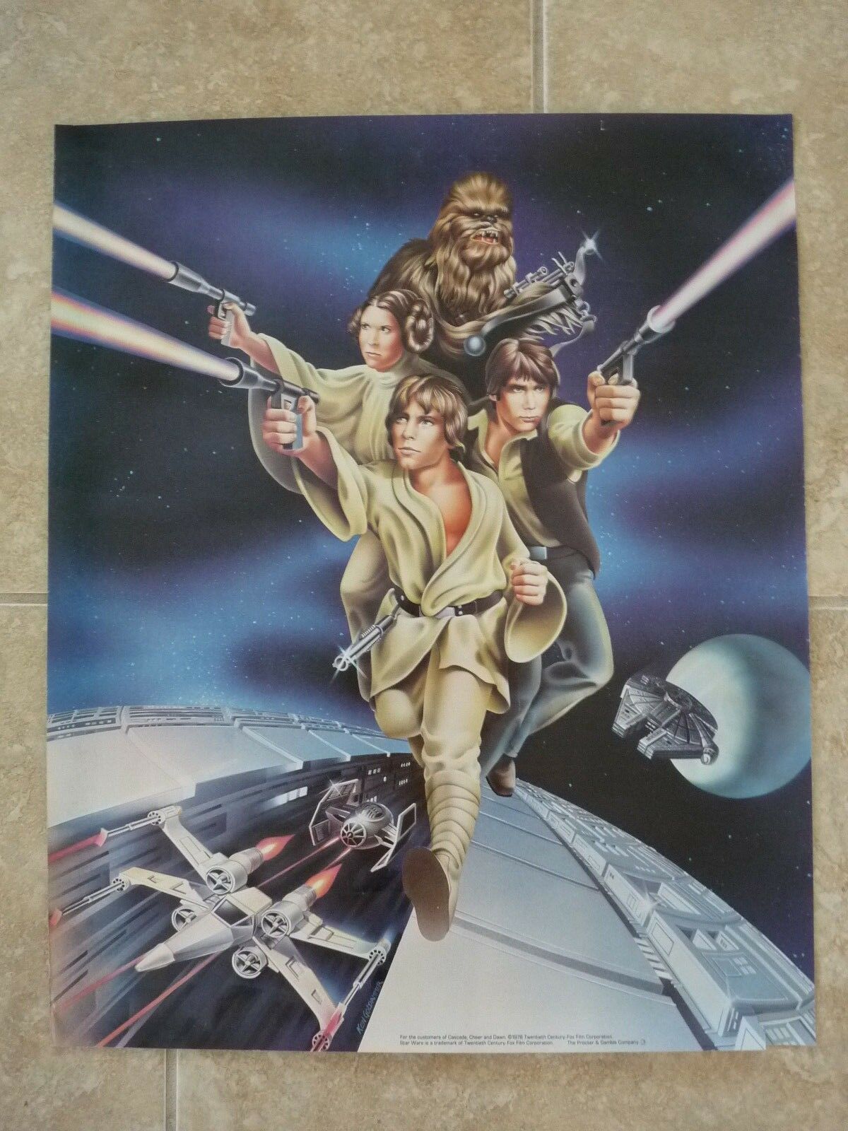 Star Wars 1978 Cascade Cheer Dawn Promo Only Mail In Movie Poster 18x23 ...