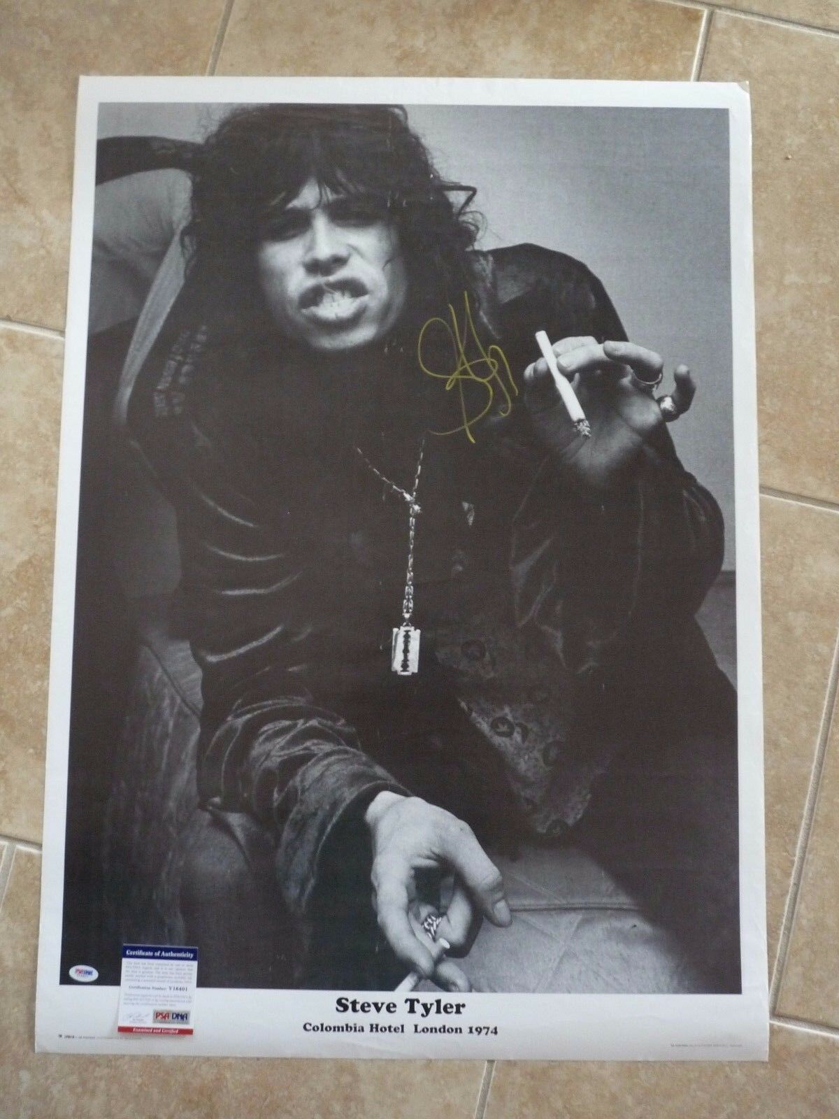 Steven Tyler Aerosmith Signed Autographed Full Size Poster 25x35 PSA ...