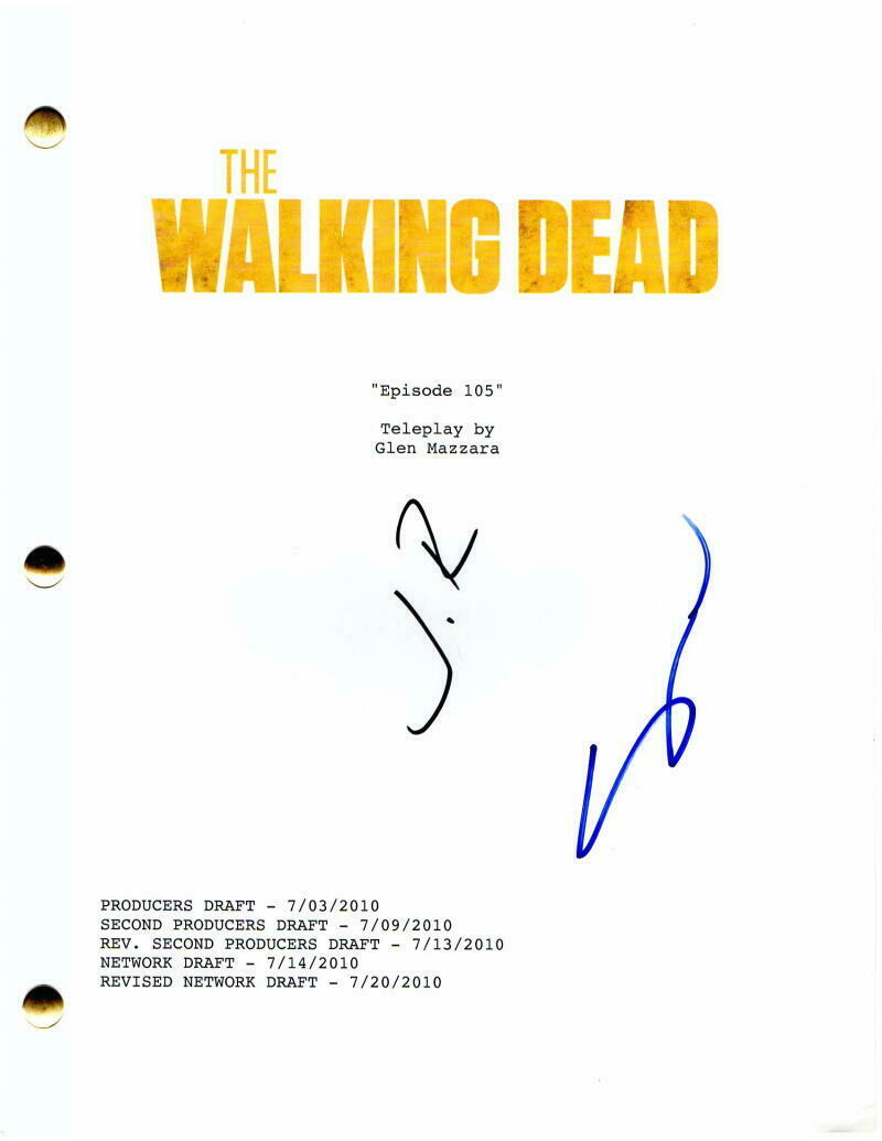STEVEN YEUN & JON BERNTHAL SIGNED AUTOGRAPH - THE WALKING DEAD EPISODE ...