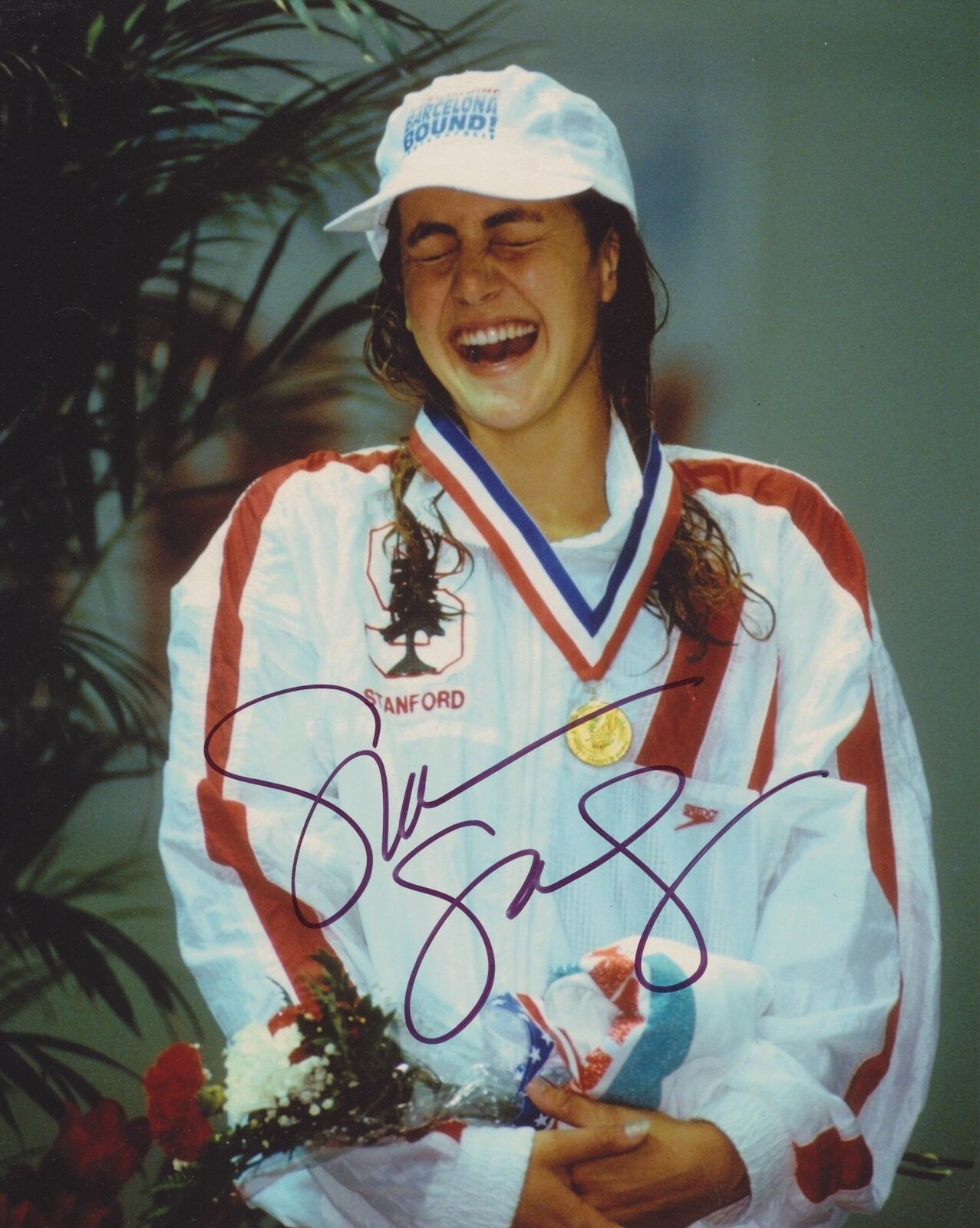 SUMMER SANDERS SIGNED OLYMPIC SWIMMING 8X10 PHOTO | Autographia