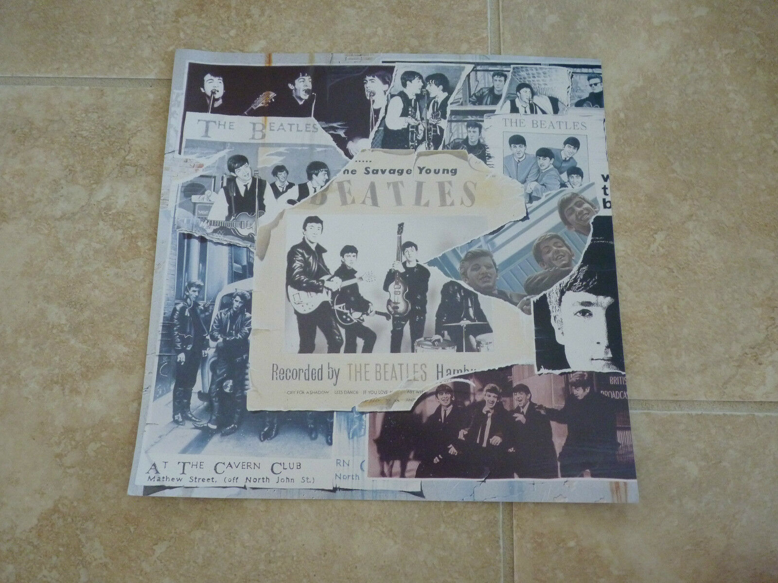 The Beatles Savage Young Anthology 1 LP Flat Poster | Autographia