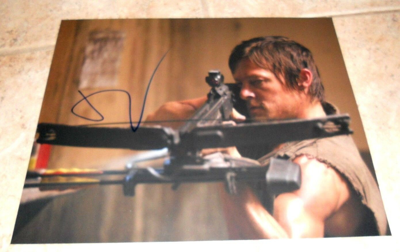 The Walking Dead Norman Reedus Signed Autographed 11x14 #2 F4 | Autographia