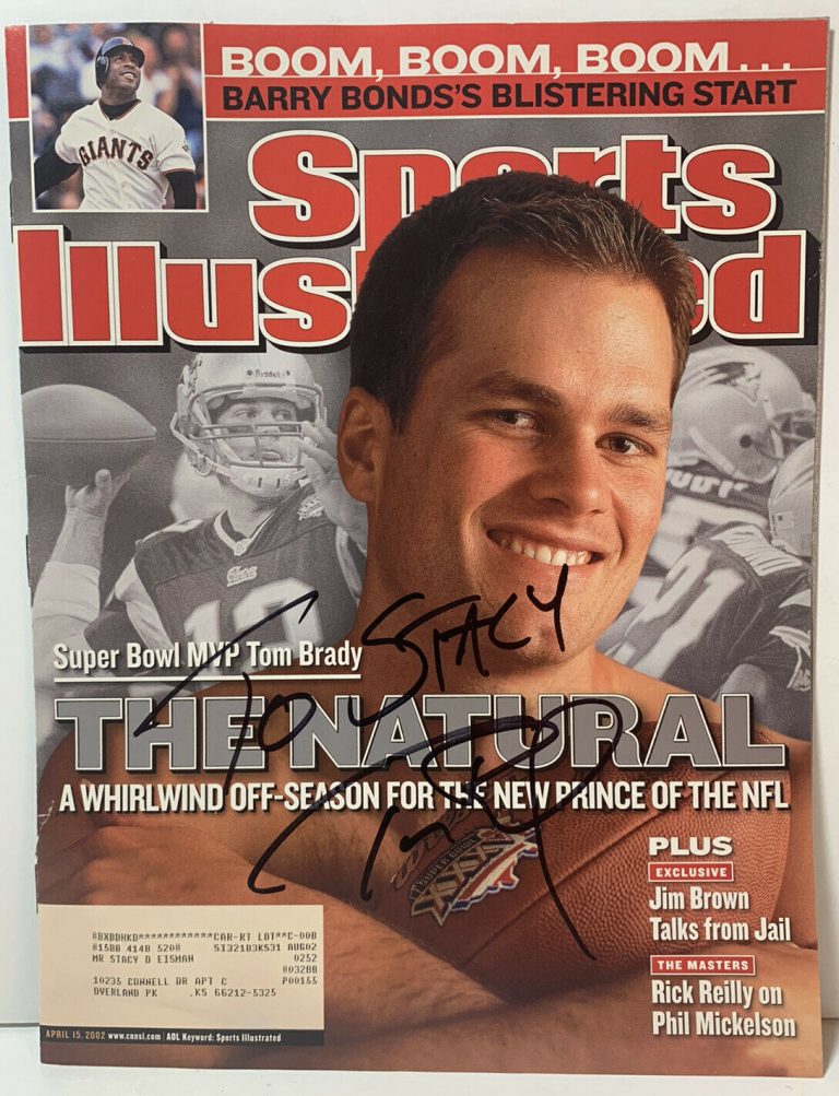 Tom Brady Signed Autographed 8x11 Magazine Cover Only Photo BAS ...