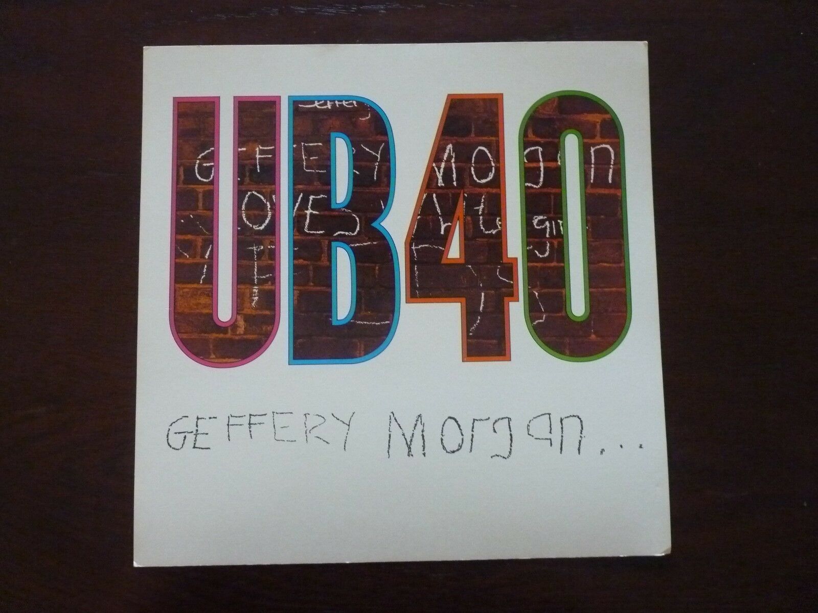 UB40 Geffery Morgan...LP Record Photo Flat 12X12 Poster | Autographia